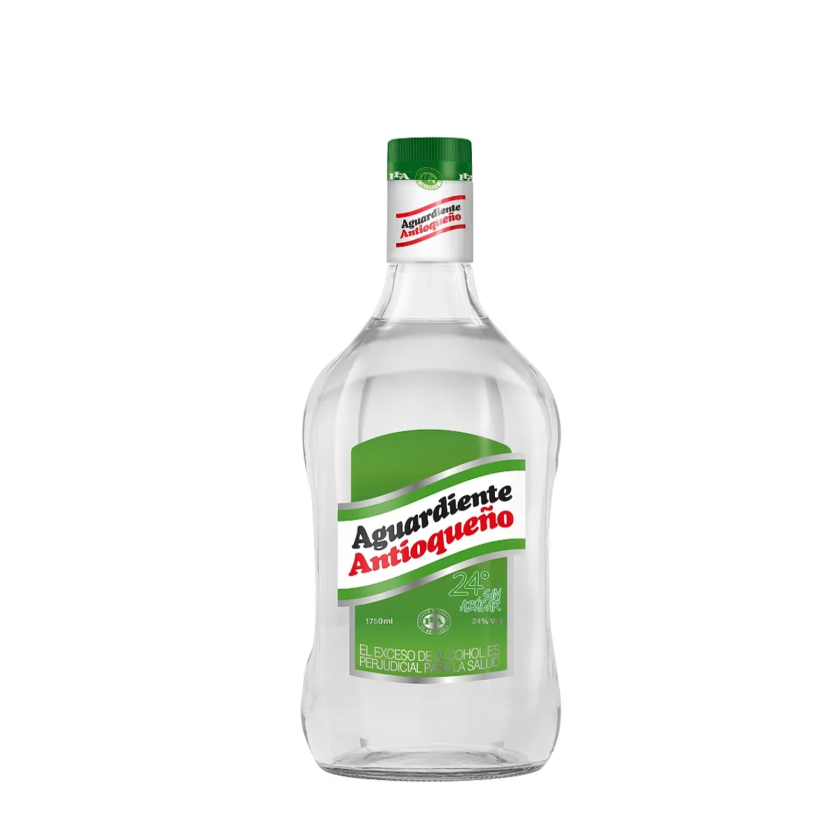 AGUARDIENTE ANTIOQUENO SIN AZUCAR VERDE X 1750 ML - EcoFarma