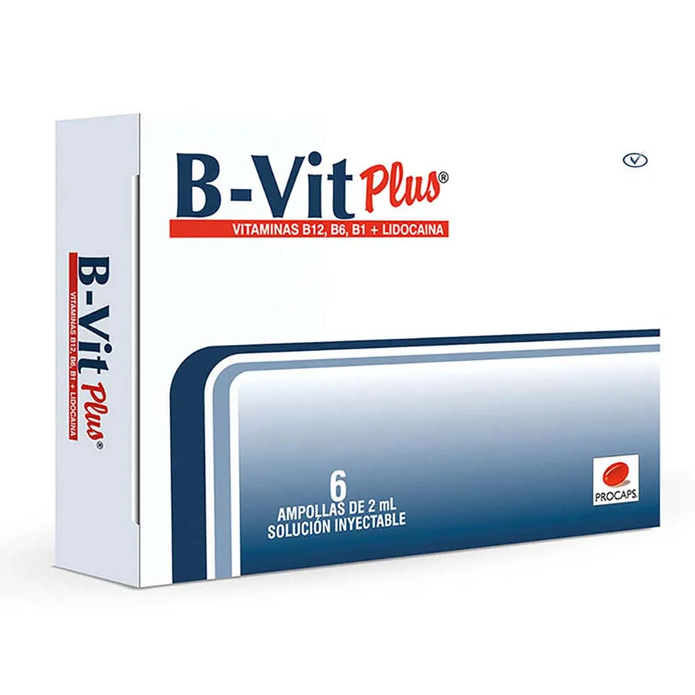 B-Vit Plus Vitamina B12 B6 B1 Inyectable