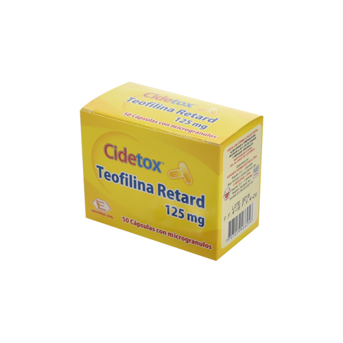 CIDETOX Teofilina 125MG Capsulas Eficaces