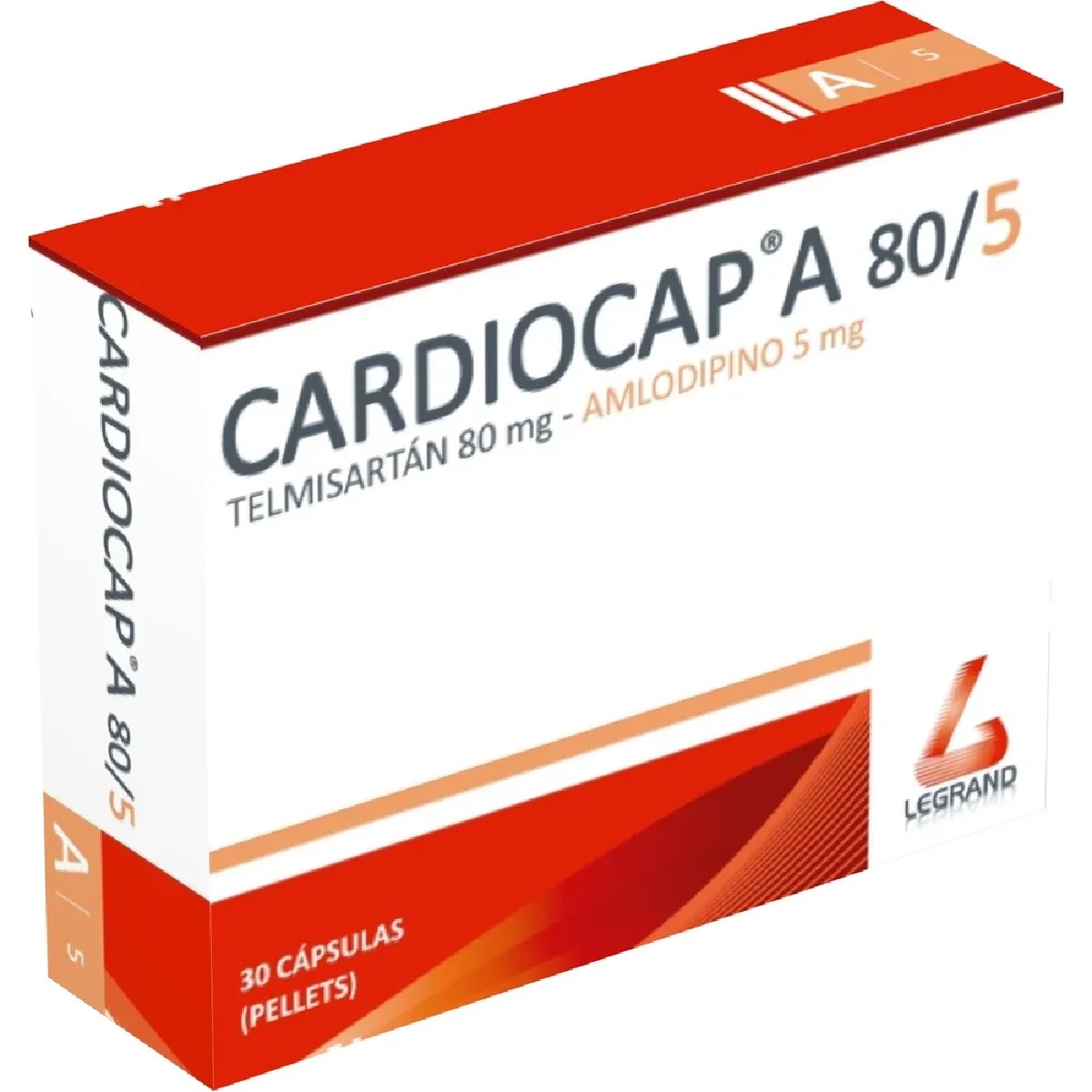 TELMISARTAN/AMLODIPINO 80/5 MG X 30 CAP - Ecofarma