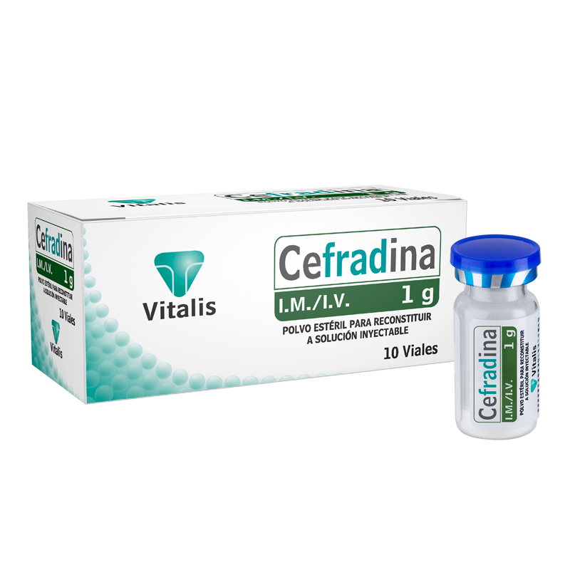 Cefradina 1GR CX10 AMP - EcoFarma