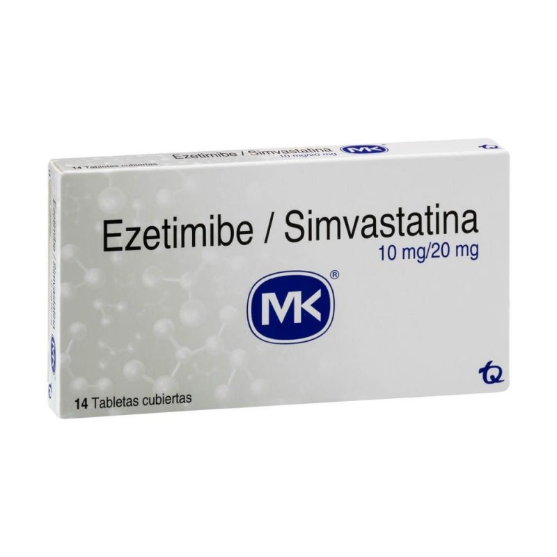 EZETIMIBE 10mg + Simvastatina 40mg Anticolesterol