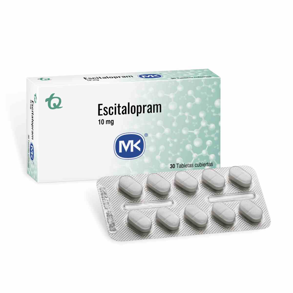 ESCITALOPRAM 10 MG X 30 TABL - EcoFarma
