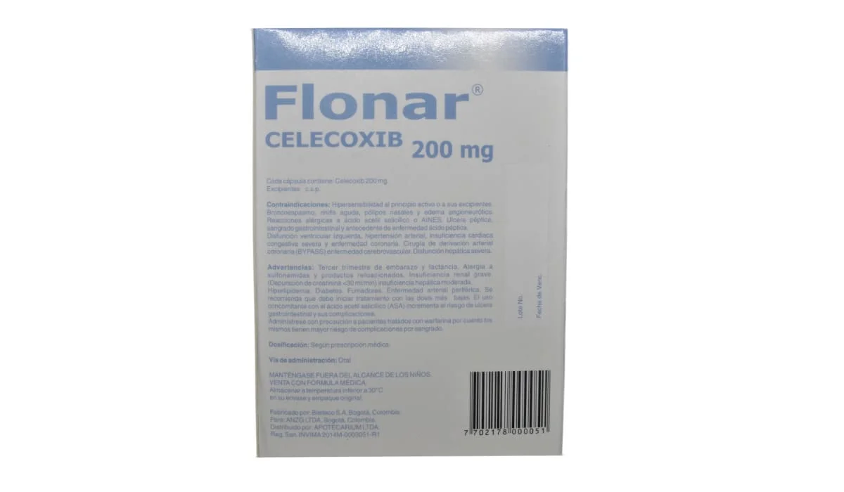FLONAR CELECOXIB 200 MG X 10 CAP - EcoFarma