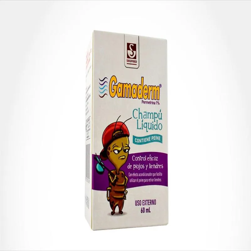 GAMADERM 1% Champú Líquido Tratamiento Capilar