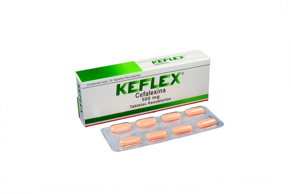 KEFLEX 500MG CX24 TB Antibiótico Potente