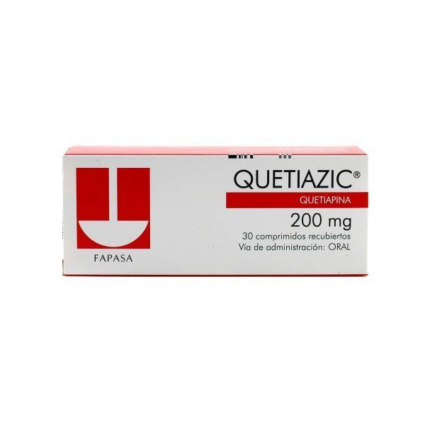 Quetiazic 200mg 30 Tabletas Tratamiento Psiquiátrico