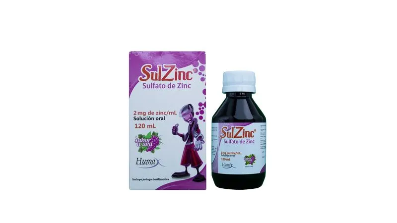 Sulfato de Zinc SULZINC 2mg/ml 120ml
