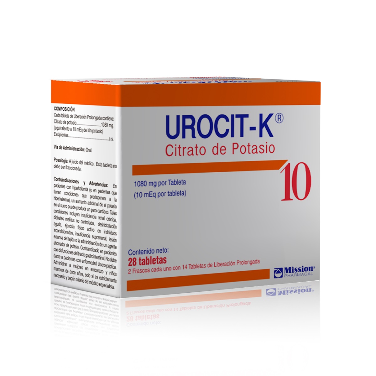 UROCIT K CITRATO DE POTASIO 1080 MG X 28 TABL - EcoFarma
