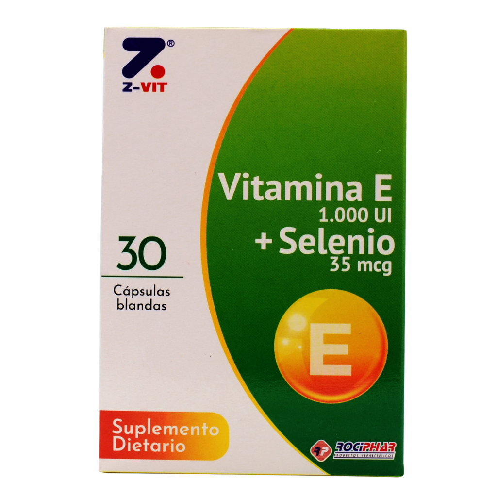 Vitamina E y Selenio Suplemento 30 Capsulas Rociphar
