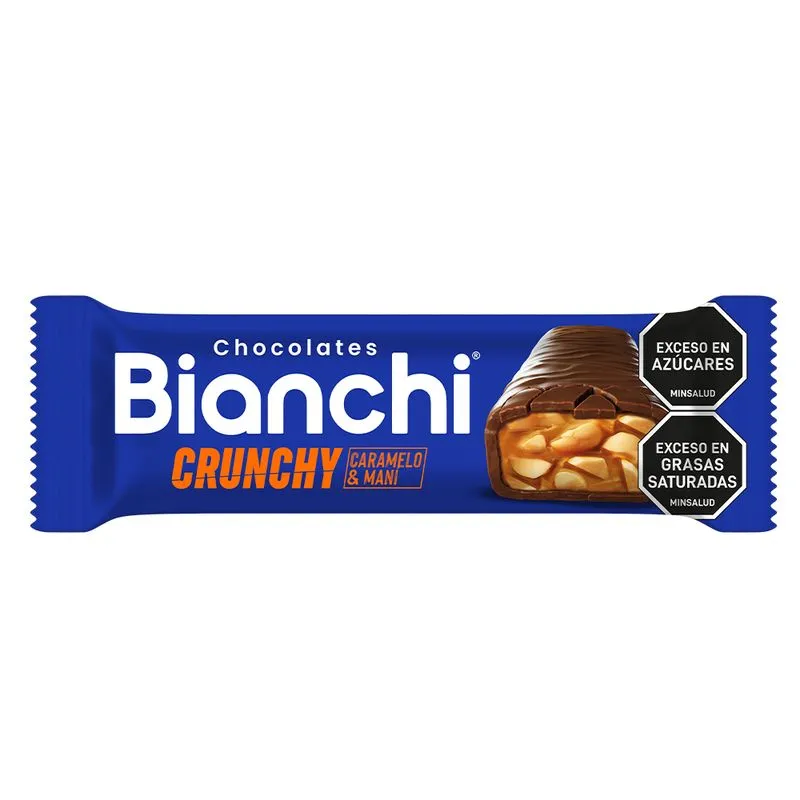 BIANCHI CHOCOLATE CARAMELO Y MANI BARRA X 43 GR - EcoFarma