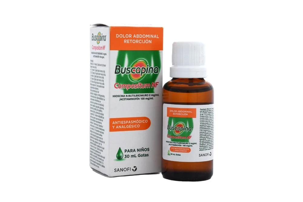 BUSCAPINA COMPOSITUM NF HIOSCINA ACETAMINOFEN 2 100 MG GOTAS X 30 ML ...