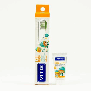 CEPILLO DENTAL VITIS KIDS+CREMA DENTAL VITIS KIDS X 8 ML - EcoFarma