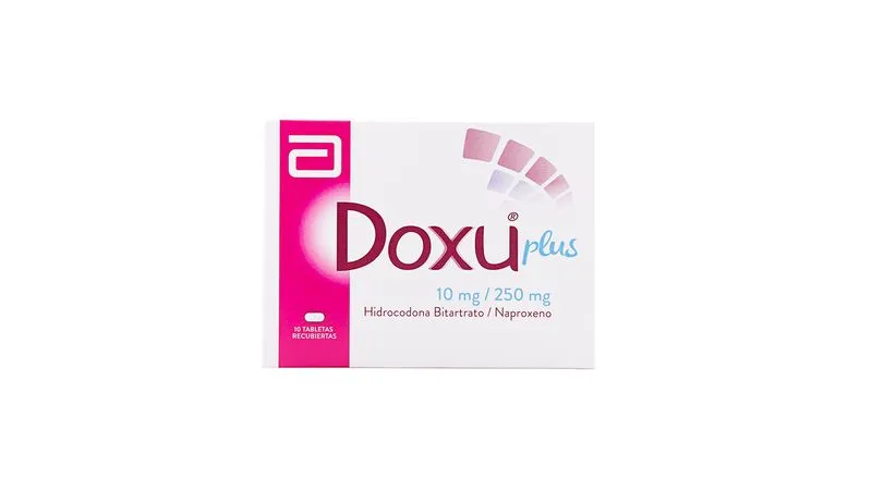 DOXU PLUS HIDROCODONA NAPROXENO 10 250 MG X 10 TABL - EcoFarma