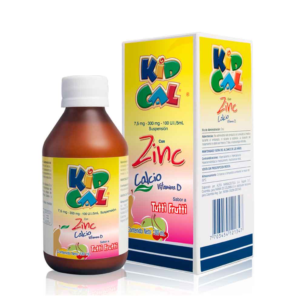 KIDCAL TUTI FRUTI SUSPENSION X 180 ML - EcoFarma