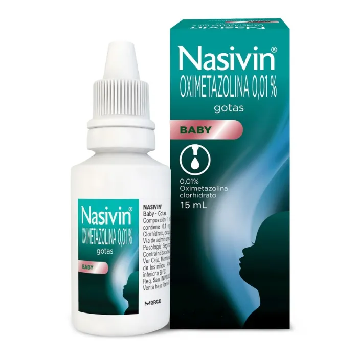 NASIVIN BABY OXIMETAZOLINA GOTAS NASAL X 15 ML - EcoFarma