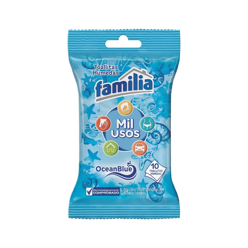 PANITOS HUMEDOS FAMILIA ACTIVE MIL USOS X 10 UND - EcoFarma