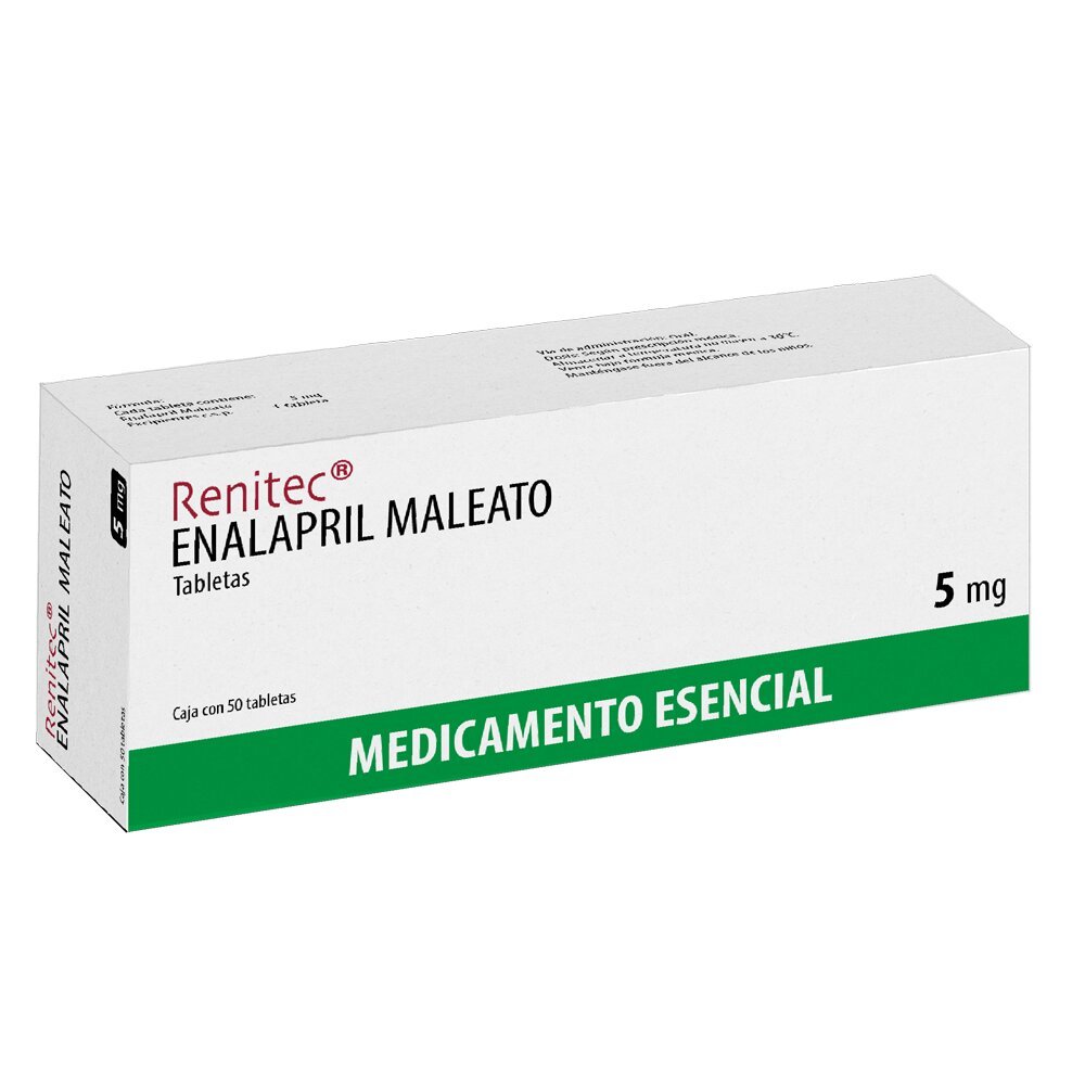 RENITEC ENALAPRIL 5 MG X 50 TABL - EcoFarma