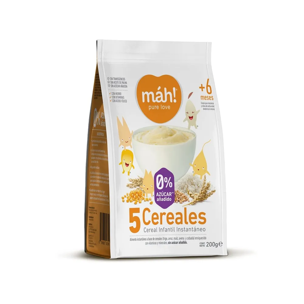 Cereal Mah 5 Cereales para Bebés +6 Meses 200g
