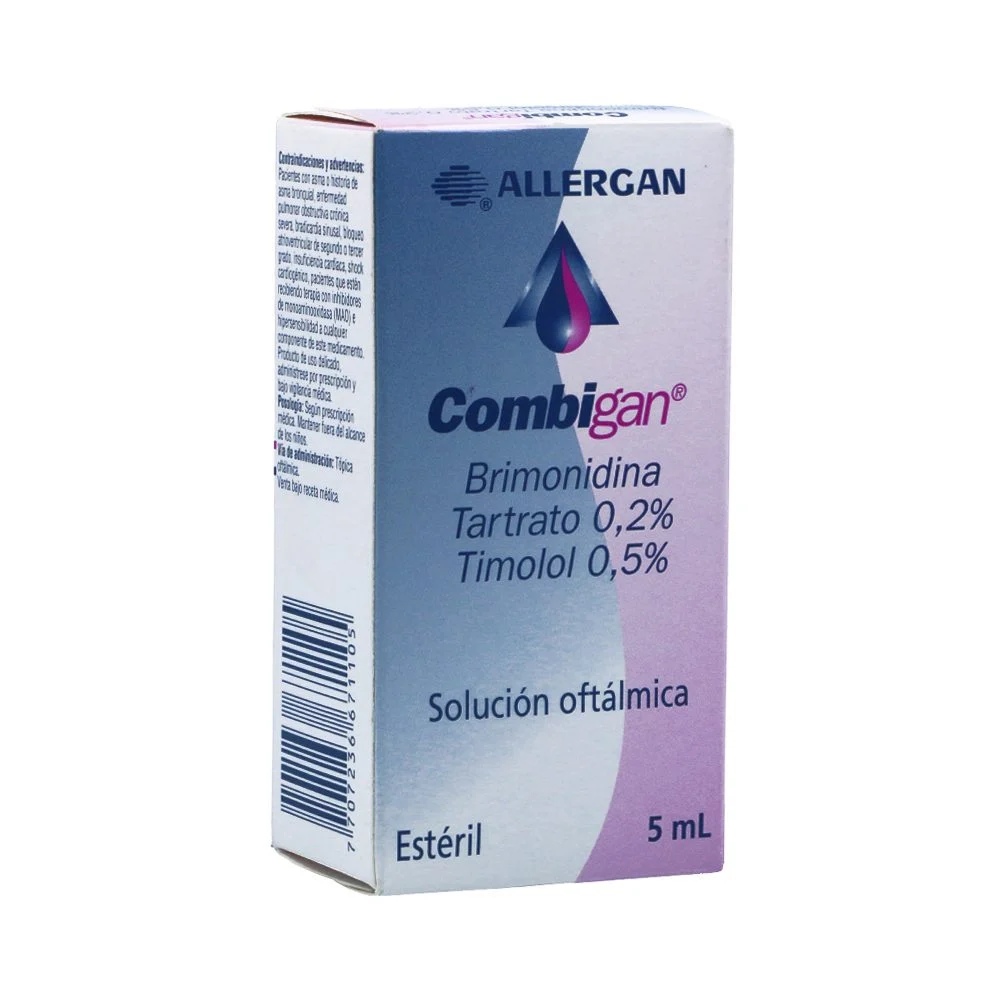 Combigan Solución Oftálmica 5ml Brimonidina Timolol