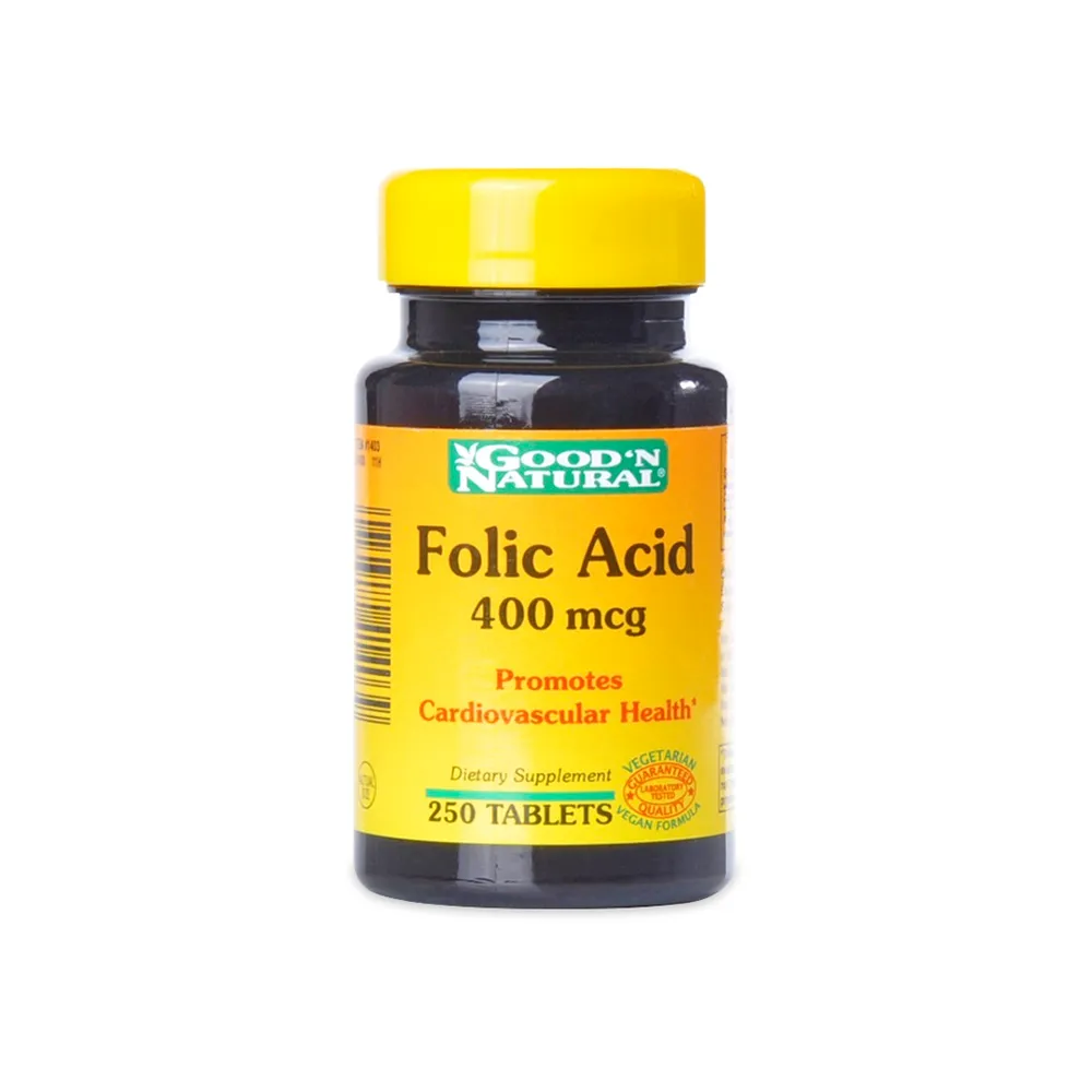 Folic Acid GoodN Natural 400 mcg Vitamina esencial