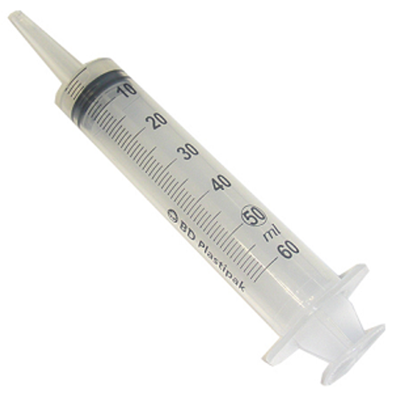 Jeringa 60 Ml Punta Catéter Médica Segura