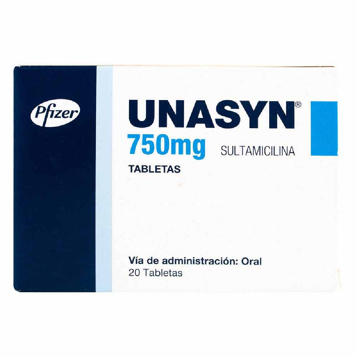 Unasyn Sultamicilina 750 mg Antibiótico 20 Tablet